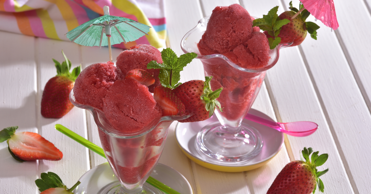Easy Strawberry Sorbet – Joekels Tea Shop