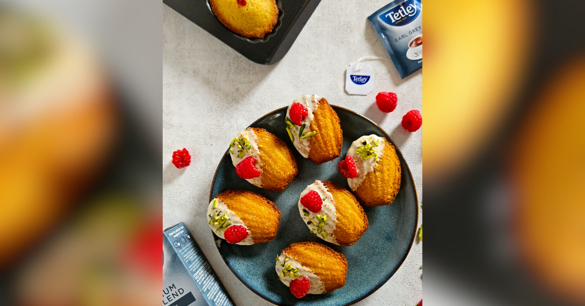 Earl Grey Madeleines with Raspberry Coulis – Joekels Tea Shop